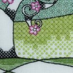 Spring Tree Blackwork Kit or Pattern