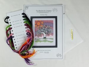 Summer Tree Blackwork Kit or Pattern