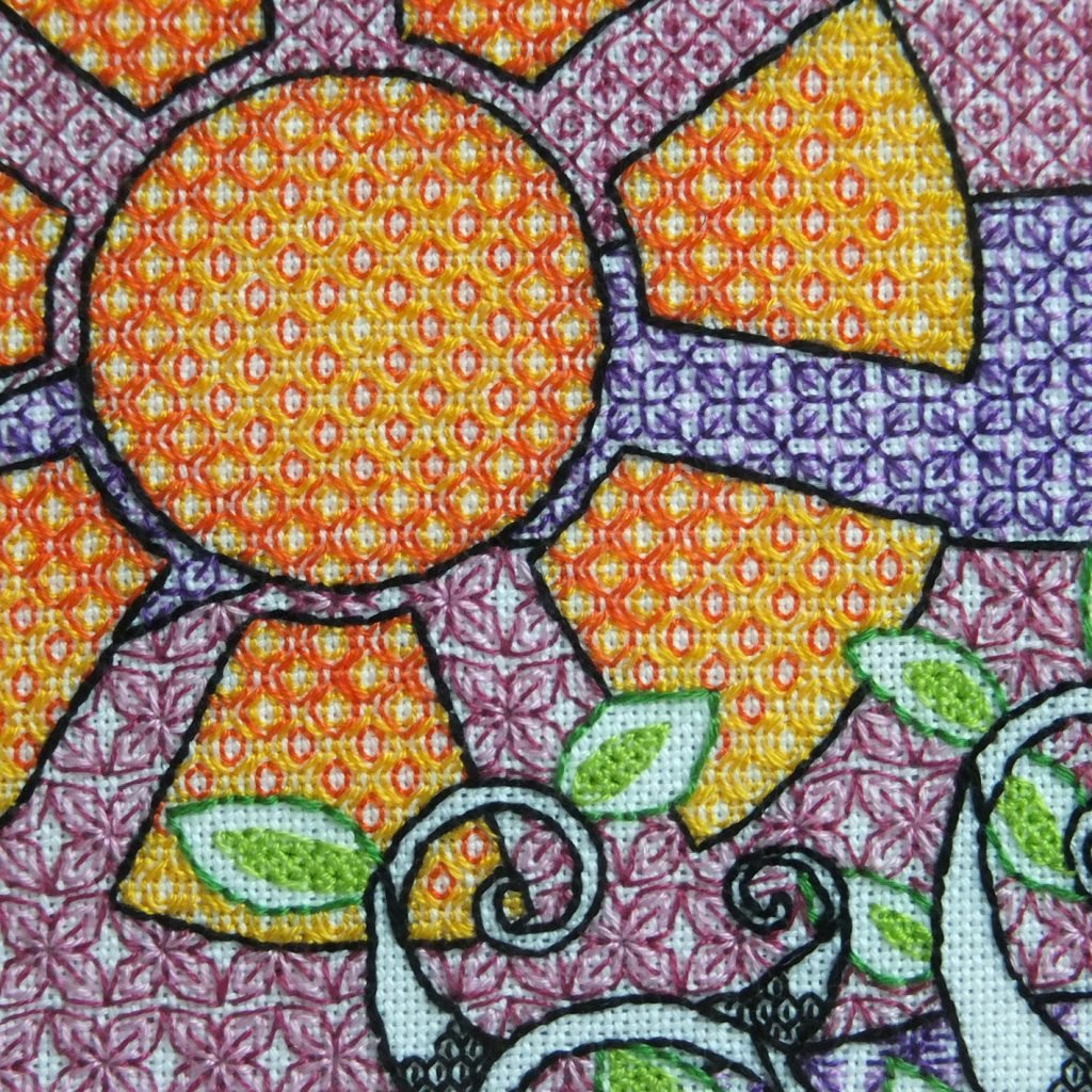 Summer Tree Blackwork Kit or Pattern