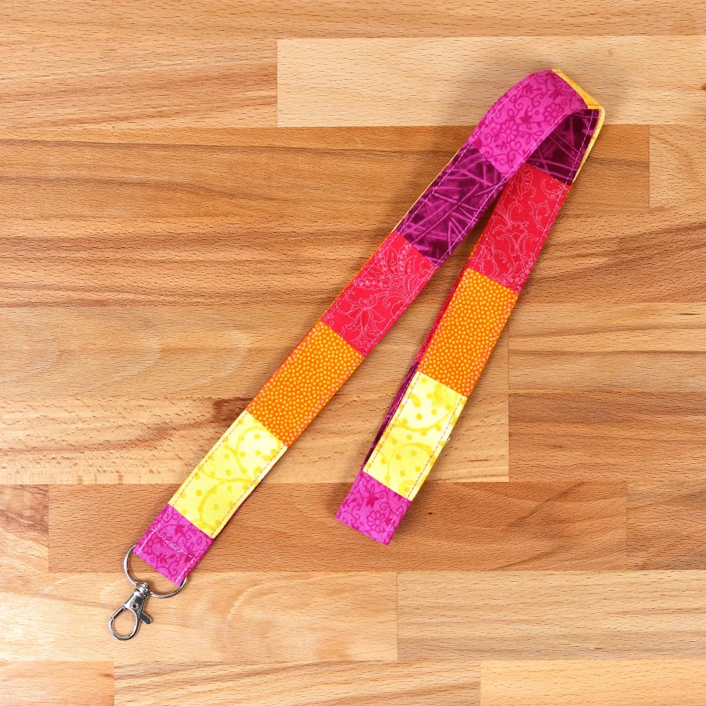Lanyard Patchwork Pink Yellow - Designed by CB-A